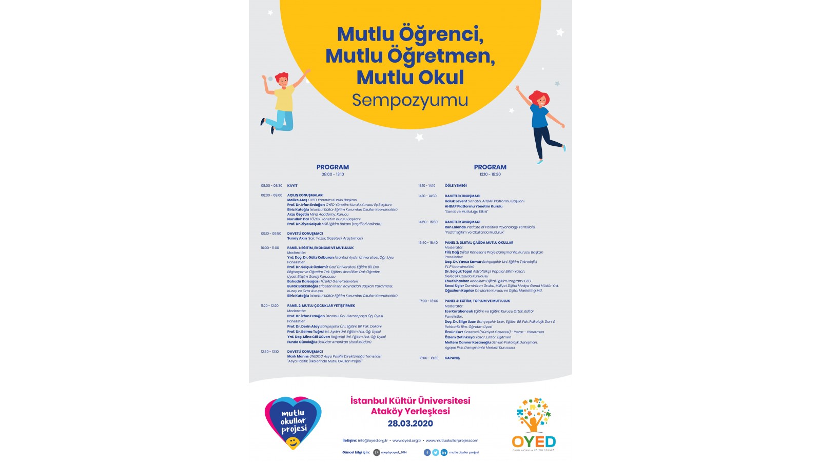 MUTLU ÖĞRENCİ, MUTLU ÖĞRETMEN, MUTLU OKUL SEMPOZYUMU